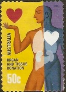 Stamp: Human Body (Australia(Organ and Tissue Donation) Mi:AU 2928,Sn ...