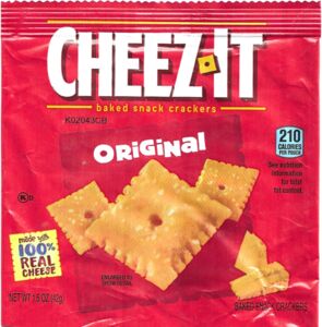 Food Label: Cheez-It Original (Kellog Sales Co., United States of ...