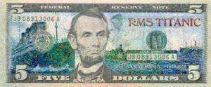 Banknote: 5 Dollars (United States of America(Commemorative, colorized ...
