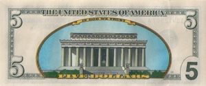 Banknote: 5 Dollars (United States of America(Commemorative, colorized ...