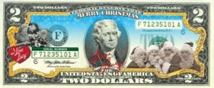 Banknote: 2 Dollars (United States of America(Commemorative, colorized ...