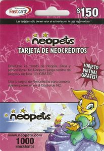 Gift Card: Zorra (Neopets, MexicoCol:MEX-NEOPETS-002