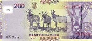 Banknote: 200 Namibia Dollars (Namibia(2011-2025 Issue) Wor:P-15a 💴