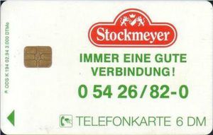 Phonecard: Stockmeyer 2 - ProVital (Deutsche Telekom, Germany, Federal ...