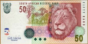 Banknote: 50 Rand (South Africa(2005-2010 Issue) Wor:P-130b