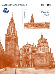 Stamp: Cathedral of Toledo (Spain(Cathedrals 2012) Mi:ES BL221,Yt:ES ...