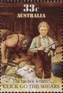 Stamp: The Tarboy is There (Australia(Australian Folklore - Click Go ...
