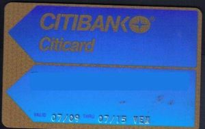 Bank Card: CITIBANK - Citicard (Citibank, VenezuelaCol:VE-MS-0235