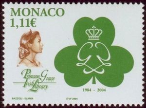 Stamp: 20th Anniversary of Princess Grace Irish Library (MonacoMi:MC ...