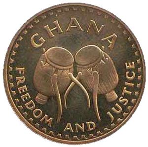Coin: 1 Pesewa (Ghana(1967~2007 - Second Cedi) Col:GH-000008,WCC:km13