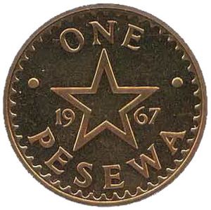 Coin: 1 Pesewa (Ghana(1967~2007 - Second Cedi) WCC:km13