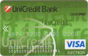 Bank Card: Unicredit - Visa Electron "Cashpay" (Ukrsotsbank, UkraineCol ...