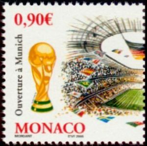 Stamp: Allianz-Arena, Munich (Monaco(FIFA World Cup 2006 - Germany) Mi ...