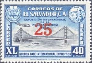 Stamp: Golden Gate exhibition (El SalvadorMi:SV 598I