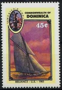 Stamp: Reliance (Dominica(Yachting) Mi:DM 1018,Sn:DM 1014,Yt:DM 945,Sg ...