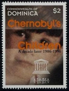 Stamp: Chabad’s Children of Chernobyl (Dominica(10th Anniversary of ...