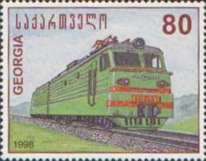 Stamp: Electric Locomotive - Class VL10u No. 591 (Georgia(Electric ...