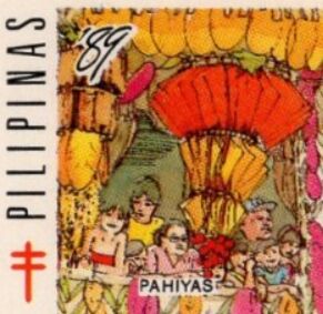 Stamp: Pahiyas (Philippines: Cinderella Stamps(Tuberculosis Charity ...