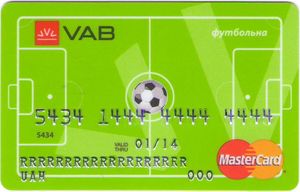 Bank Card: MasterCard Standard "Football" (VABank, UkraineCol:UA-MC-0228