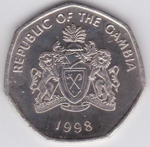 Coin: 1 Dalasi (Gambia(1971~Today - Circulation) WCC:km59