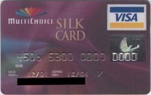 Bank Card: Visa Classic "Silk card" (Popular Bank, CyprusCol:CY-VI-0009
