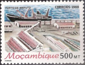 Stamp: Maputo (Mozambique(Ports in Mozambique) Mi:MZ 1144,Sn:MZ 1068,Yt ...