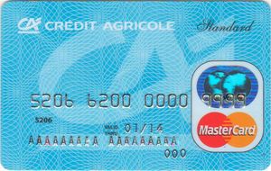Bank Card: MasterCard Standard (Credit Agricole, UkraineCol:UA-MC-0231.01
