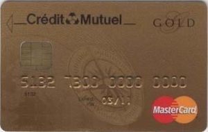 Bank Card: MasterCard Gold (Credit Mutuel, FranceCol:FR-MC-0005.01