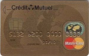 Bank Card: MasterCard Gold (Credit Mutuel, FranceCol:FR-MC-0007