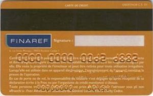 Bank Card: Unknown credit card (Finaref, FranceCol:FR-GM-0011