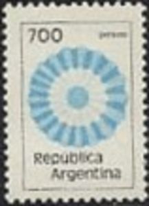 Stamp: National cockade (Argentina(Cockade) Mi:AR 1501,Sn:AR 1214,Yt:AR ...