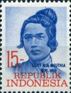 Stamp: Independence Heroine - Cut Nya Meuthia (Indonesia(Independence ...