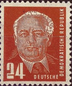 Stamp: Wilhelm Pieck (1876-1960) (Germany, Democratic Republic (DDR ...