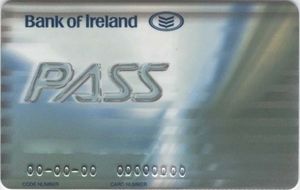 Bank Card: Intra-bank card "Pass" (Bank of Ireland, IrelandCol:IE-GM ...