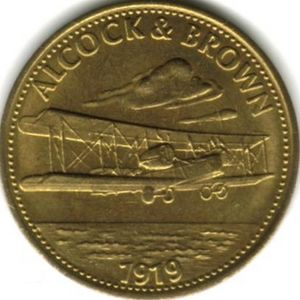 Jetons: Shell - Alcock & Brown - 1919 (Finlande(jetons de publicité ...