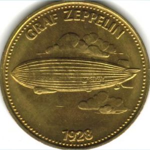 Token: Shell - Graf Zeppelin - 1928 (Finland(Tokens Advertising Shell ...