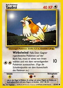Game Card: Taubsi (Pokémon TCG(Base Set - Unlimited Edition) Col:PKM ...