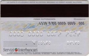 Bank Card: Visa Classic (Banca Commerciale Italiana, ItalyCol:IT-VI-0005
