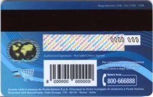 Bank Card: MasterCard Electronic (Poste Italiane, ItalyCol:IT-MC-0008