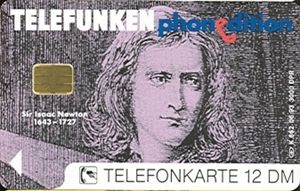 Telefonkarte: Telefunken Phone Edition 2 – Sir Isaac Newton (Deutsche ...