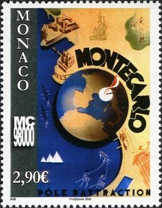 Stamp: Monte Carlo Pole of Attraction (Monaco(Tourism) Mi:MC 2870,Sn:MC ...