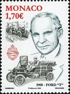 Stamp: 100 years of Ford Model T (MonacoMi:MC 2879,Sn:MC 2488,Yt:MC ...