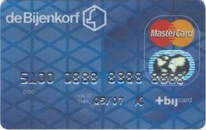 Bank Card: MasterCard Standard "deBijenkorf" (Ics, NetherlandsCol:NL-MC ...