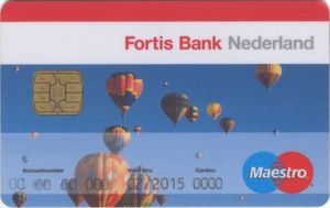 Bank Card: Maestro (Fortis, Netherlands) Col:NL-MS-0003-2