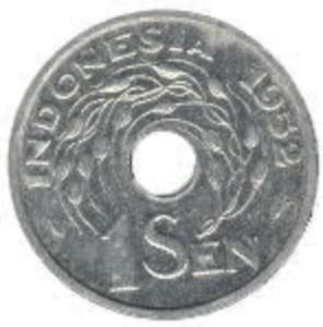 Coin: 1 Sen (Indonesia(1951~1961 - First series) Col:ID-000011,WCC:km7 🪙