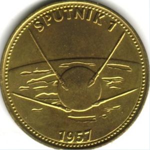 Token: Shell - Sputnik 1 - 1957 (Finland(Tokens Advertising Shell) Col ...