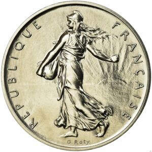 Moneda: 1 Franc (O. Roty - Piedfort) (Francia(1960~2001 - Nuevo Franco ...