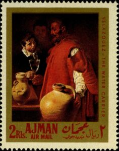 Stamp: The Water Carrier of Seville, Velazquez (c. 1619) (Ajman ...