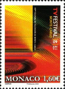 Stamp: 49th International Television Festival of Monte Carlo (MonacoMi ...