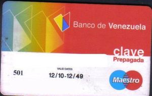 Tarjeta de Banco: Banco de Venezuela - Clave prepagada (Banco De ...